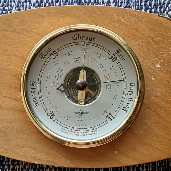 SB England | Wall Decor | Elegant Gold And White Wall Barometer Vintage ...